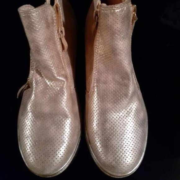 Shoes | Rose Gold Booties | Poshmark